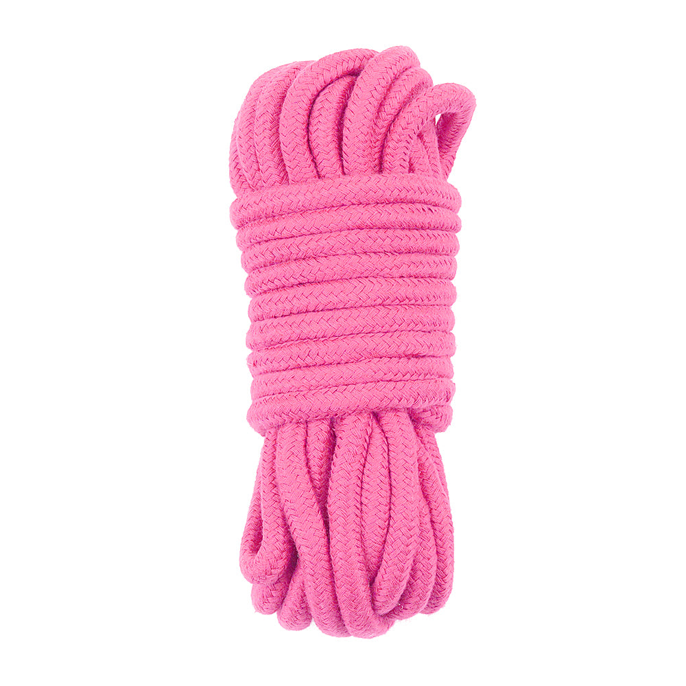 Lovetoy 10 Metre Cotton Rope | Pink | Bondage Rope – Pleasure Chest